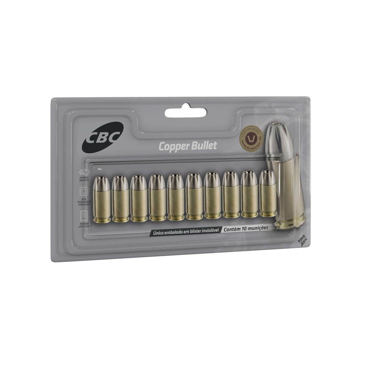 Munição CBC .45 Auto Copper Bullet CXPO +P 165gr Valor Unidade – Sports ...
